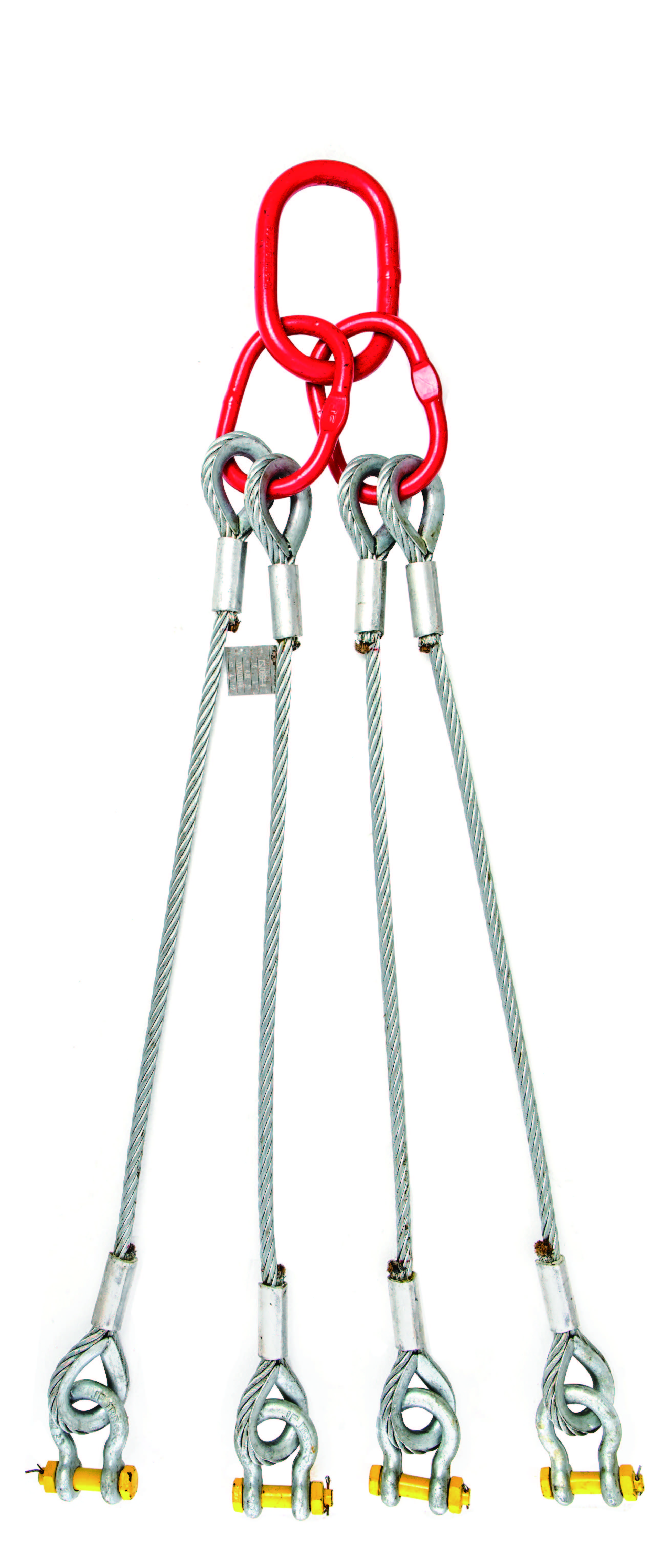 젤리화 된 강철 48mm 4 위 와이어 로프 스링, 리프트 스링